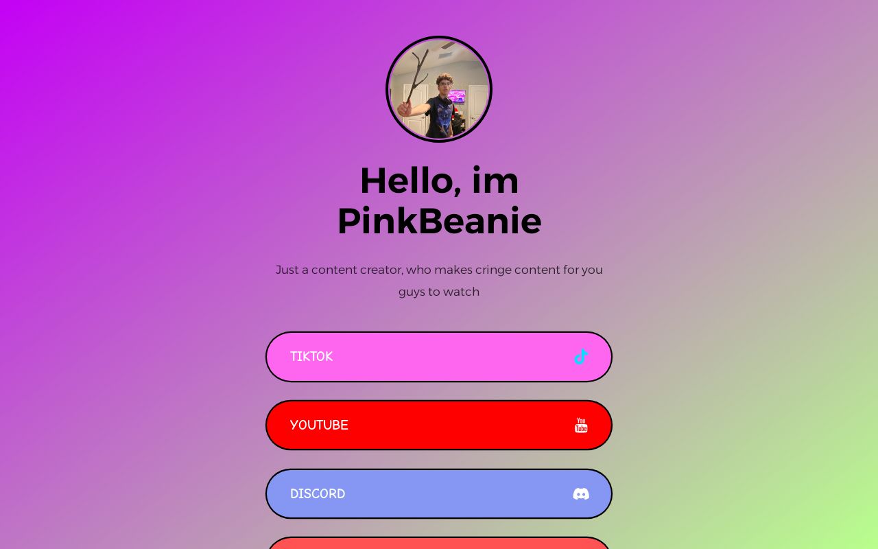 PinkBeanie Site Page